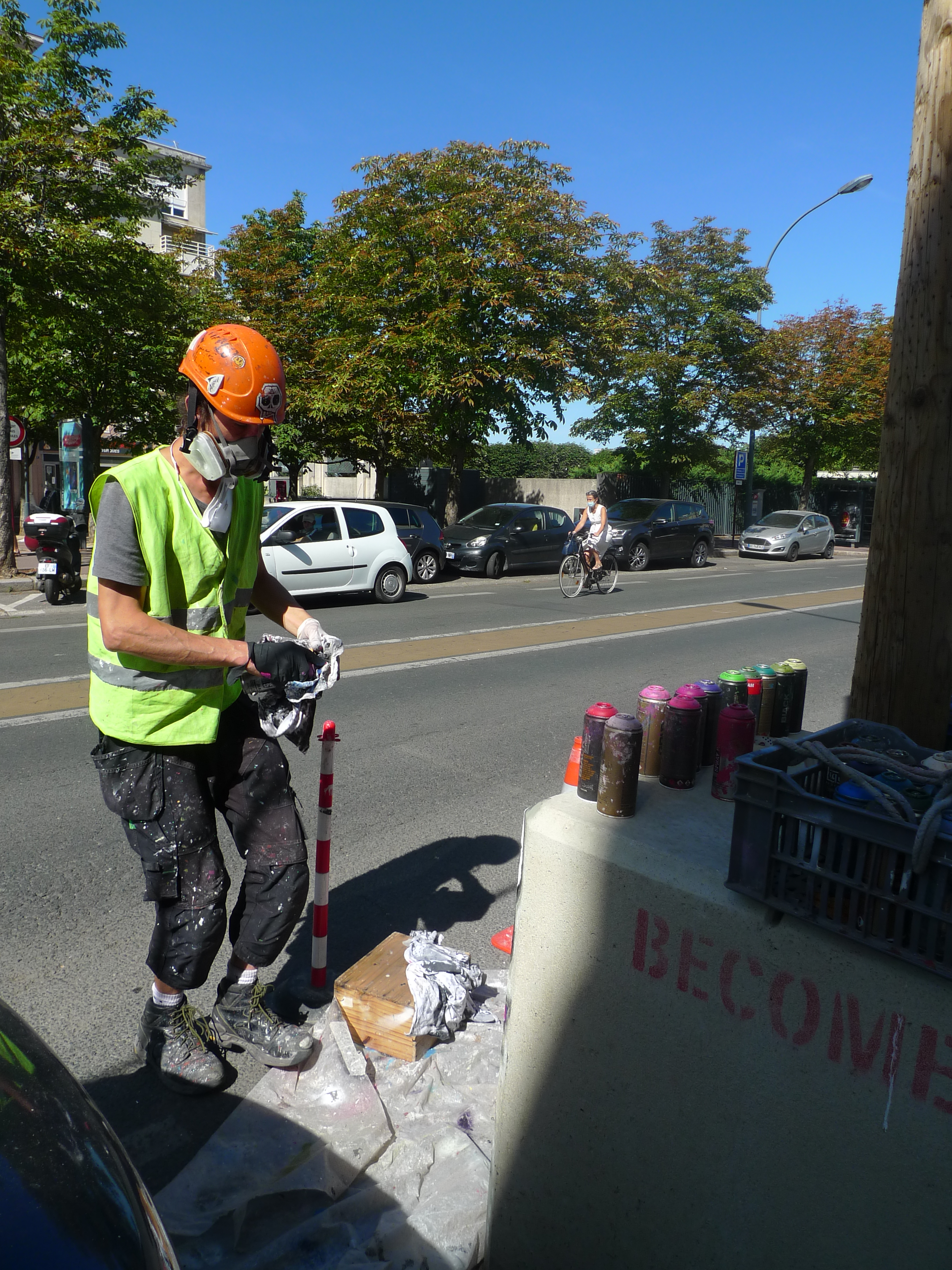 Seb James, street artist à Robinson | Sceaux