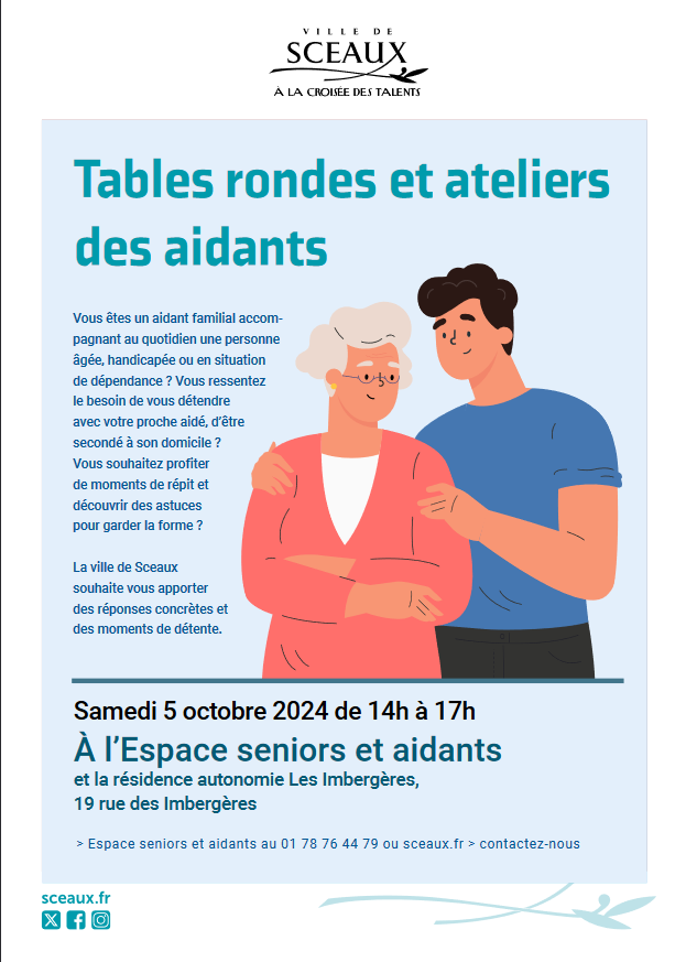 Tables rondes et ateliers des aidants | Sceaux